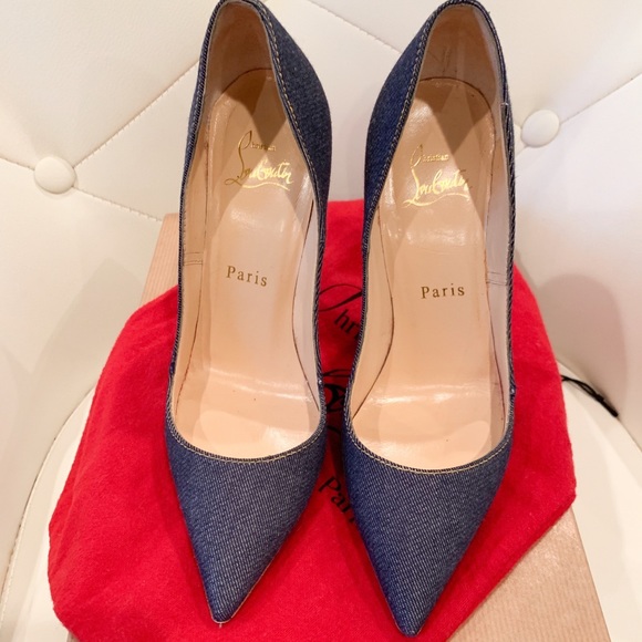 Christian Louboutin | Shoes | Louboutin So Kate Denim 6 Excellent ...